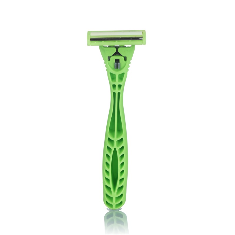 Disposable plastic safety shaving blade razor
