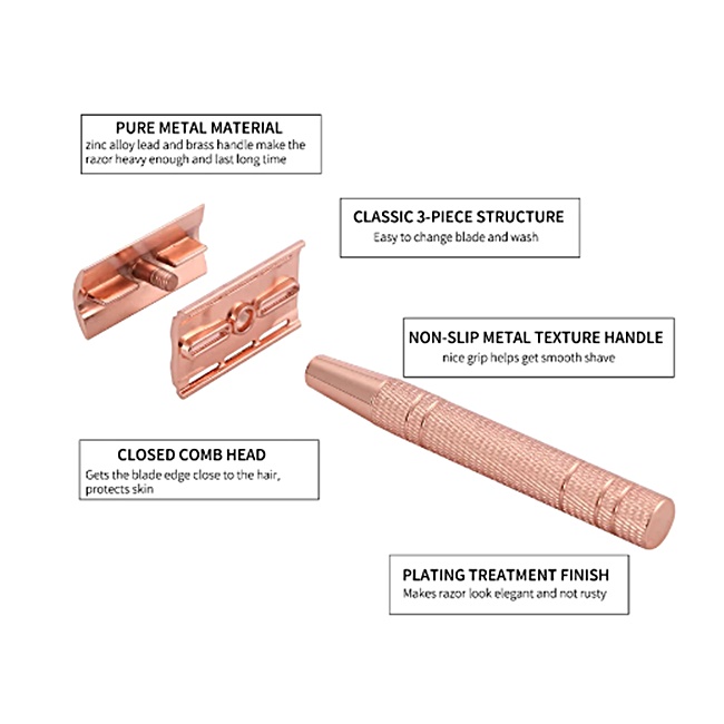 Double edge safety razor for women