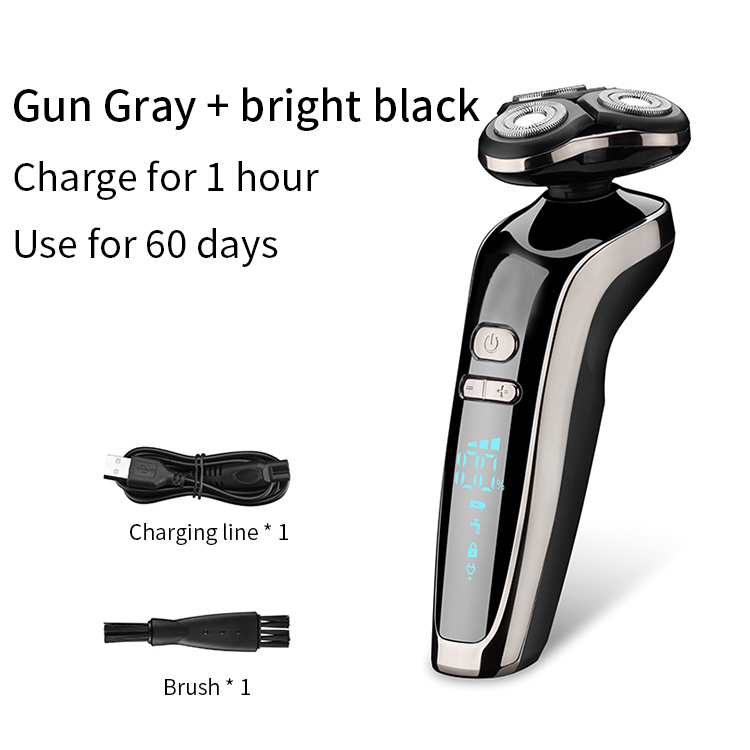 Multi-function waterproof rotary electric shaver