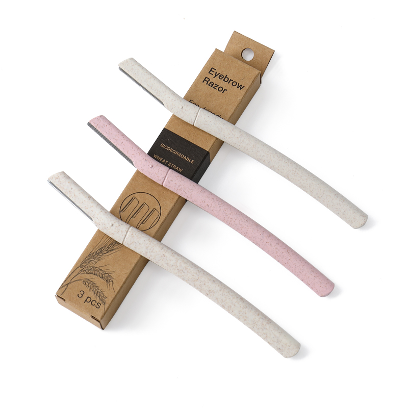 Nature wheat straw biodegradable eyebrow razor