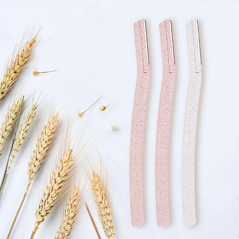Nature wheat straw biodegradable eyebrow razor